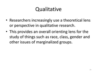 Creswell on theory | PPT