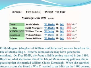 Building a Family Tree from Online Sources | PPTX