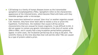 Creutzfeldt jakob disease | PPTX