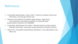 Creutzfeldt jakob disease | PPTX