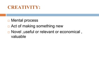 methods and tools for directed creativity | PPTX