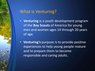 Crew 214 venturing program slideshare | PPSX