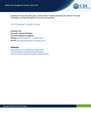 crew management system market | PDF