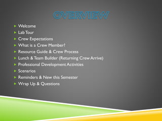 Crew Winter Training | PPTX