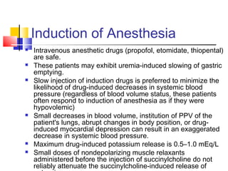Anesthesia Management in CRF Patients | PPT
