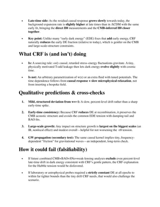 CRF and Hubble Tension application paper | PDF