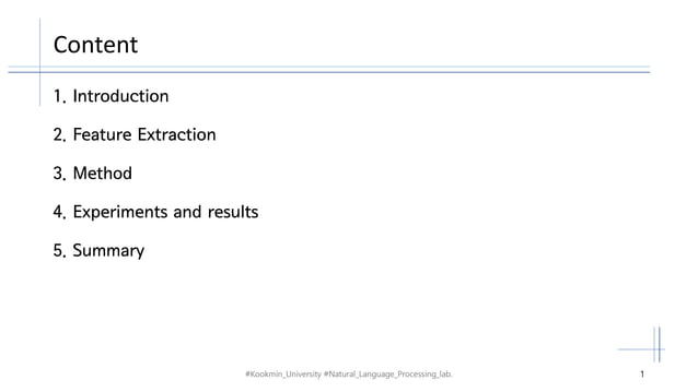 Crf based named entity recognition using a korean lexical semantic network | PPT