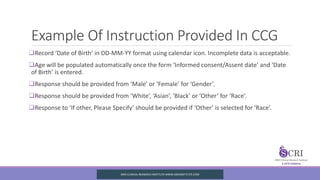 CRF / e-CRF Completion Guidline (CCG).pptx