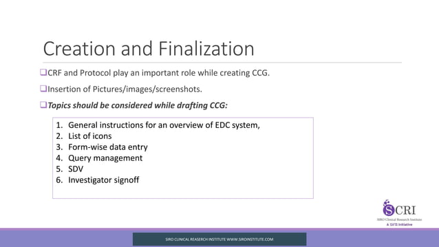 CRF / e-CRF Completion Guidline (CCG).pptx | Technology & Computing