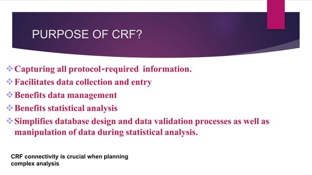 Case Report Form (CRF) | PPTX | Medical Tests | Medical Health