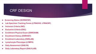 Case Report Form (CRF) | PPTX