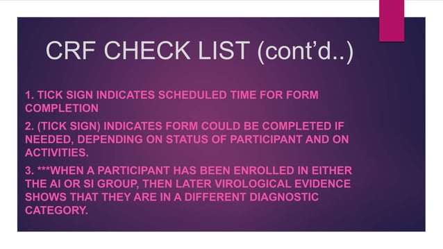 Case Report Form (CRF) | PPTX | Medical Tests | Medical Health