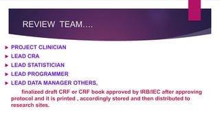 Case Report Form (CRF) | PPTX