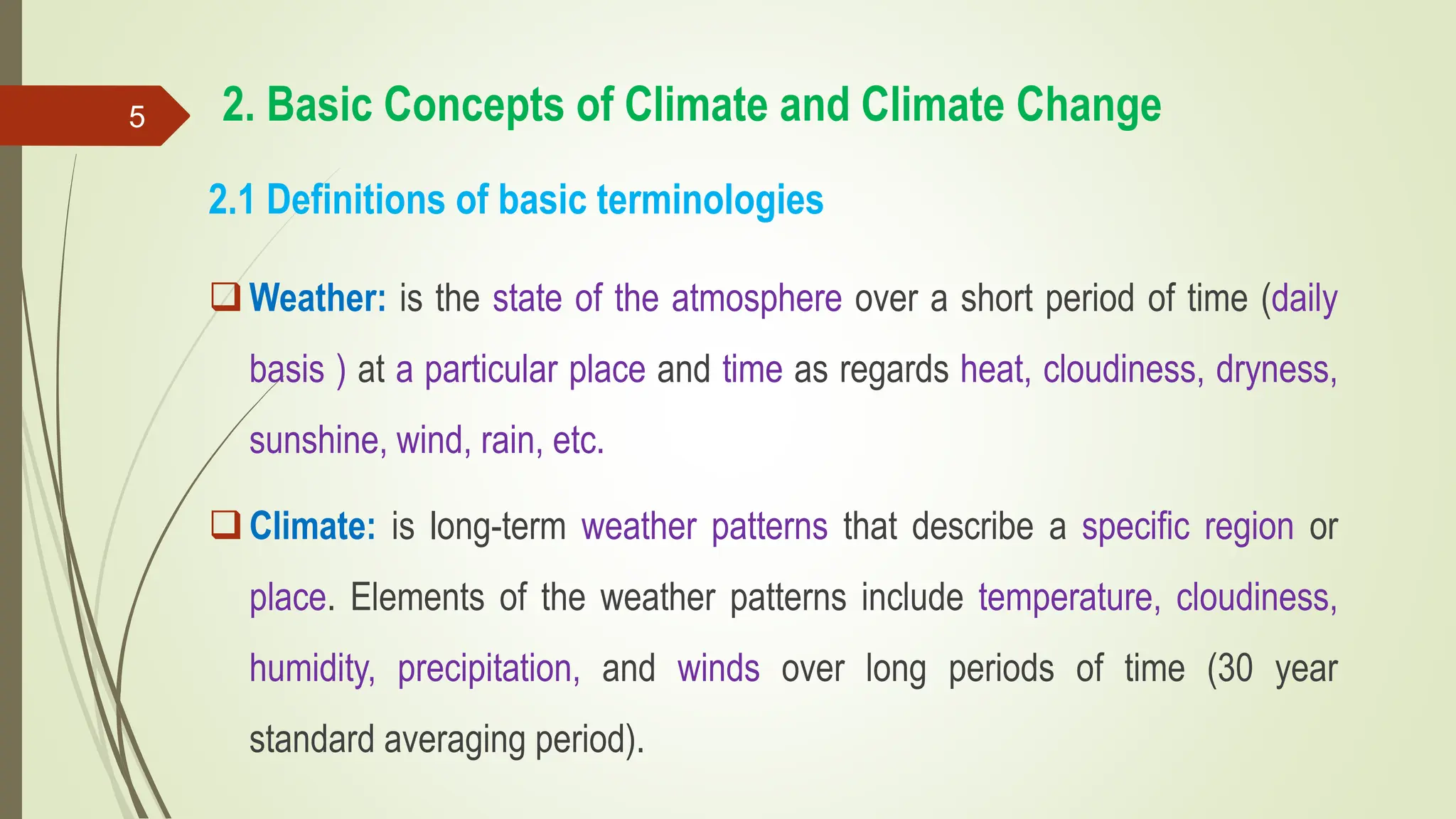 Basic Concept of Climate Change and Overview of Ethiopia’s Climate ...