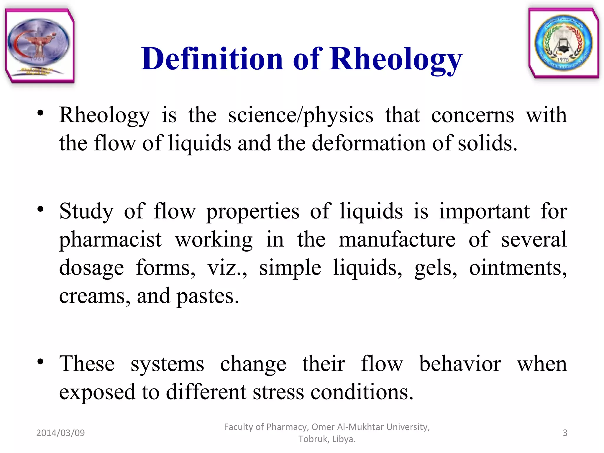 Rheology | PPT