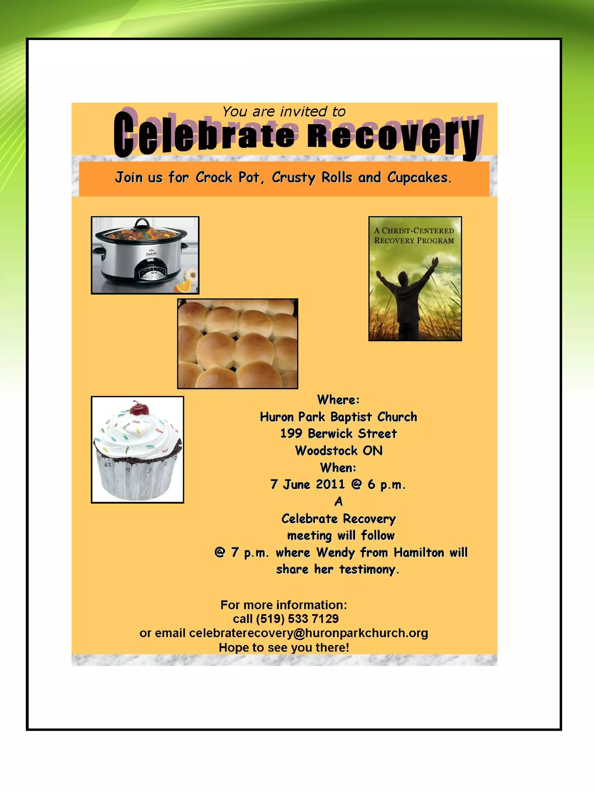 Celebrate Recovery and New Hope family Ministries publications | PPT