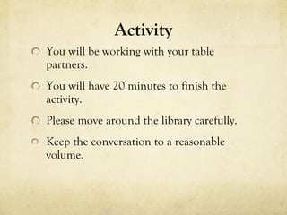 Crhs16 library orientation | PPT