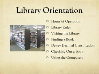 Crhs16 library orientation | PPT