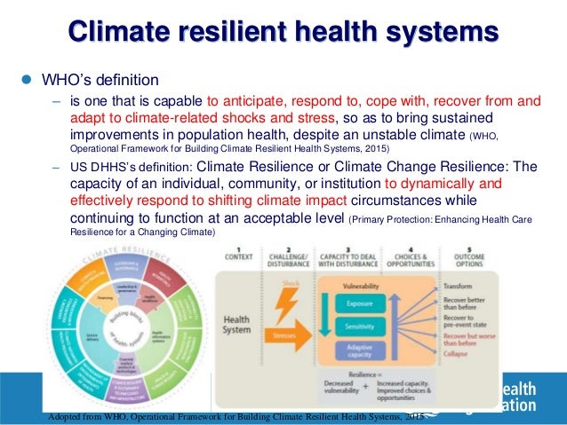 What Does “climate Resilient Health Systems” And “green And Smart Hea…