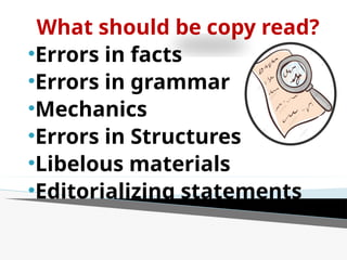 copy reading and headline writing in FIL | PPTX