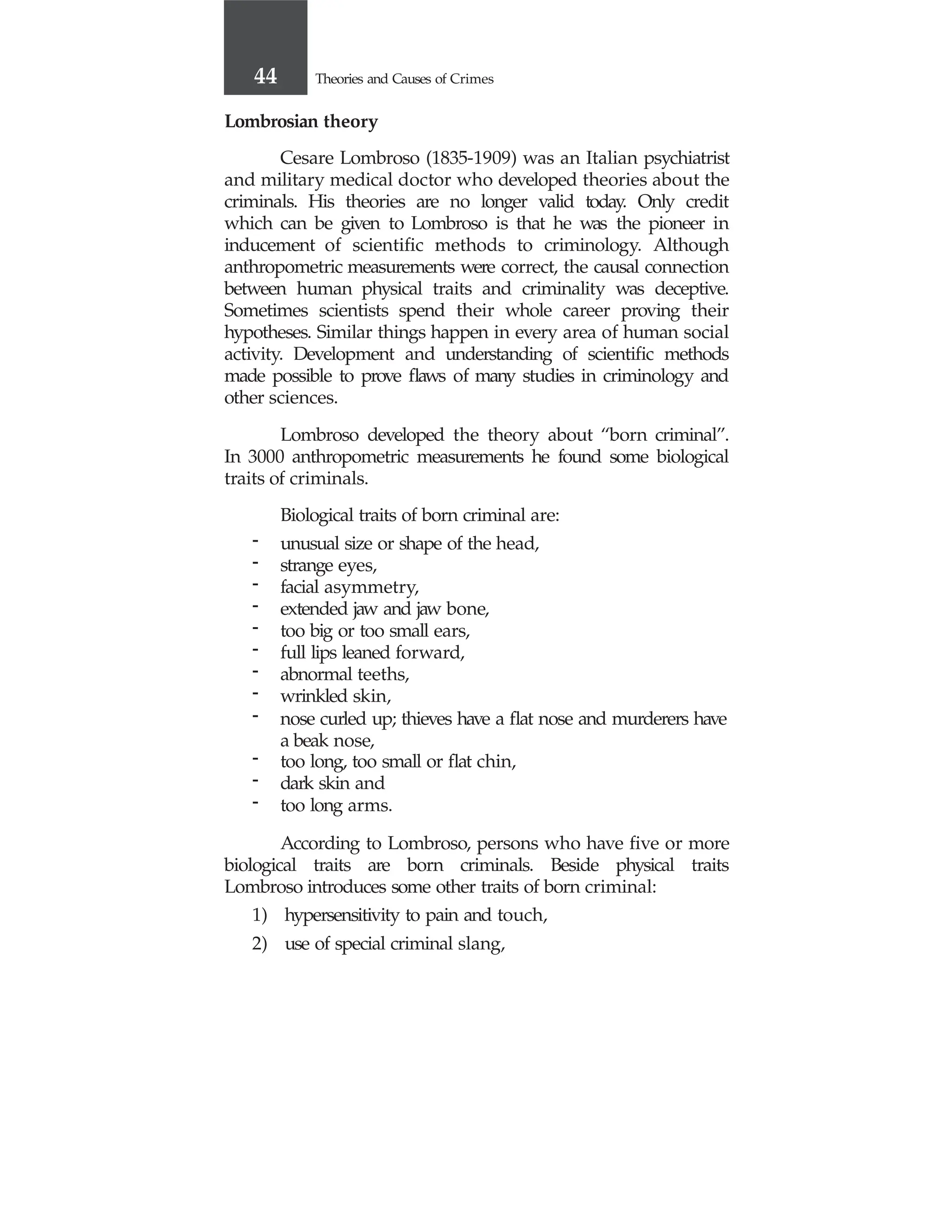 theories and causes of crimes theories og | PPTX