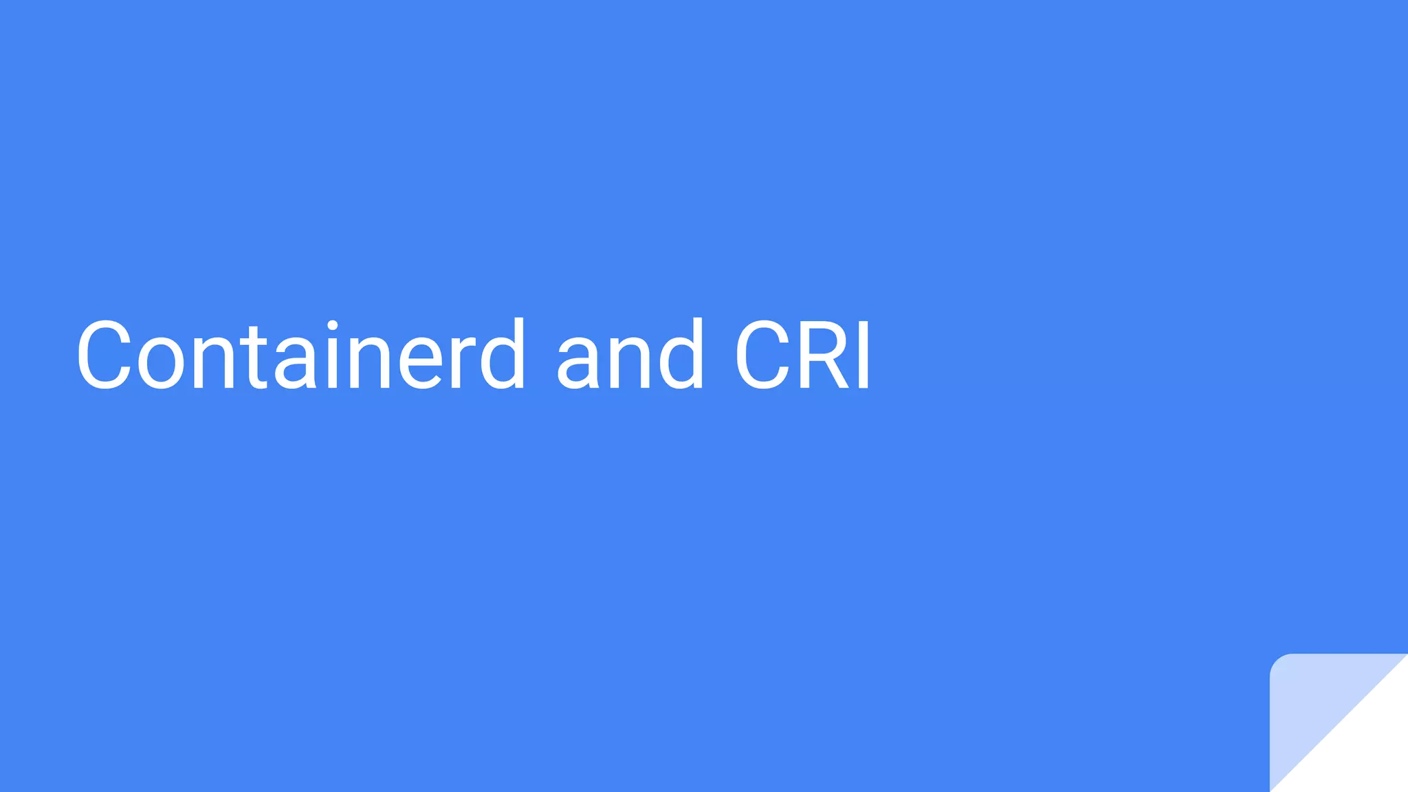 containerd and CRI | PPT