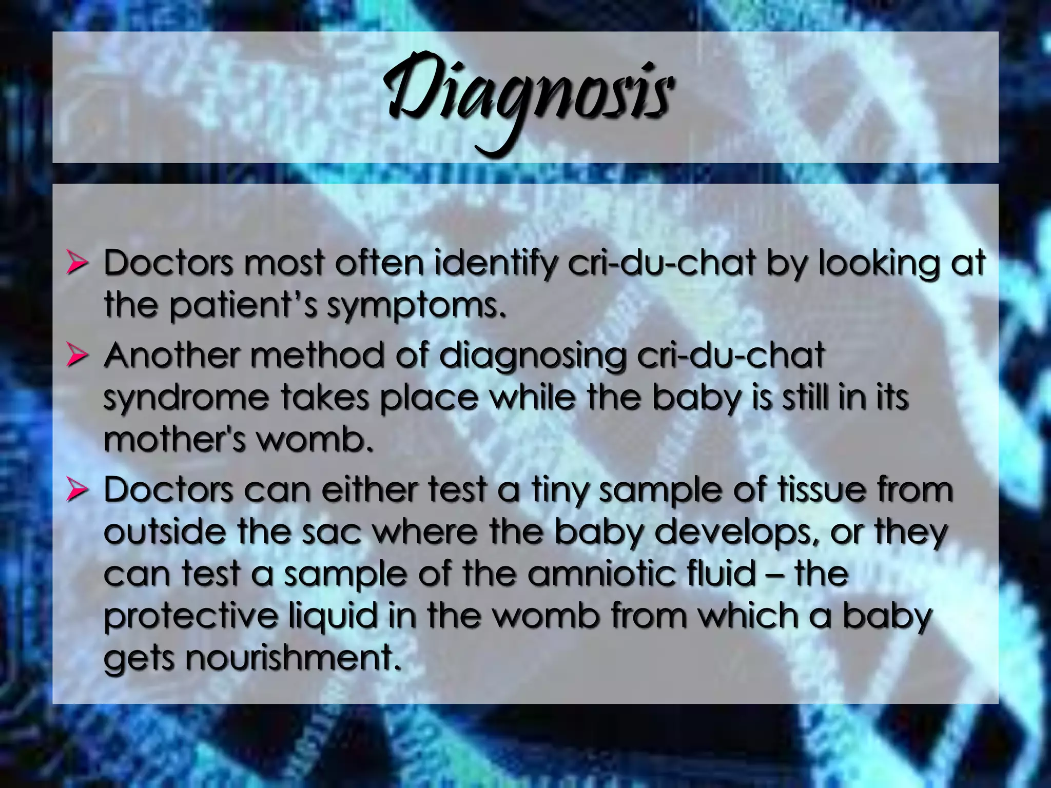 Cri du-chat syndrome | PPTX