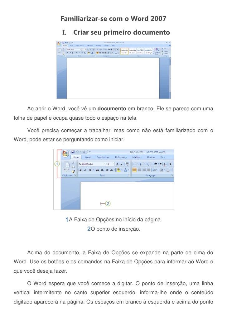 Criando um documento word