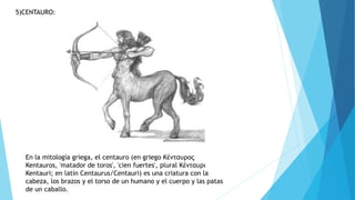 Criaturas y dioses mitologico | PPTX