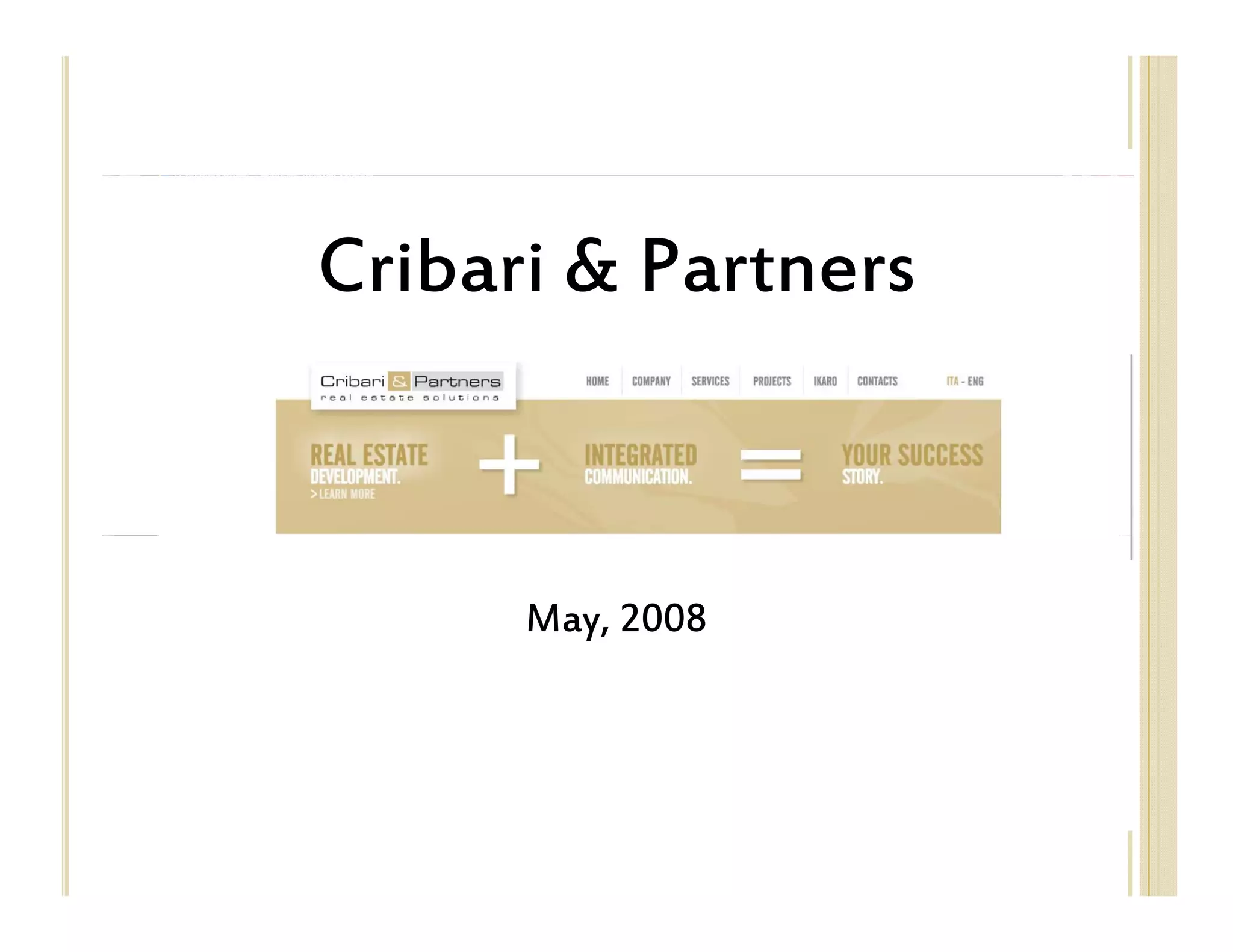 Cribari&Partners Presentation | PDF