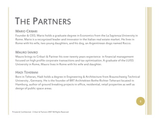 Cribari&Partners Presentation | PDF