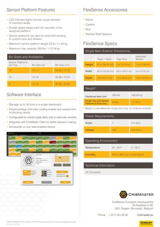 Crib master FlexSense | PDF