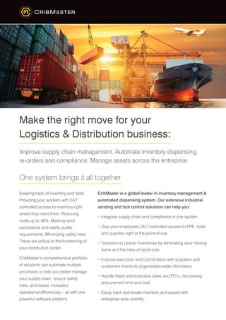 Crib Master Logistics & Distribution | PDF