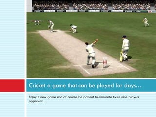 Cricket | PPT