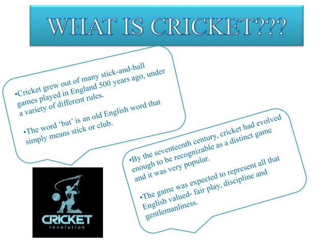 History Of Cricket | PPT