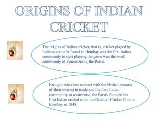 History Of Cricket | PPTX
