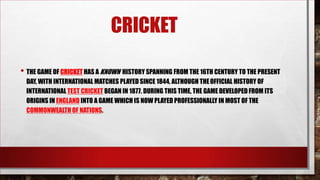 Cricket | PPT