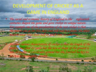 Cricket History | PPTX | Cricket | Sports