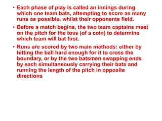 What is Cricket | PPTX
