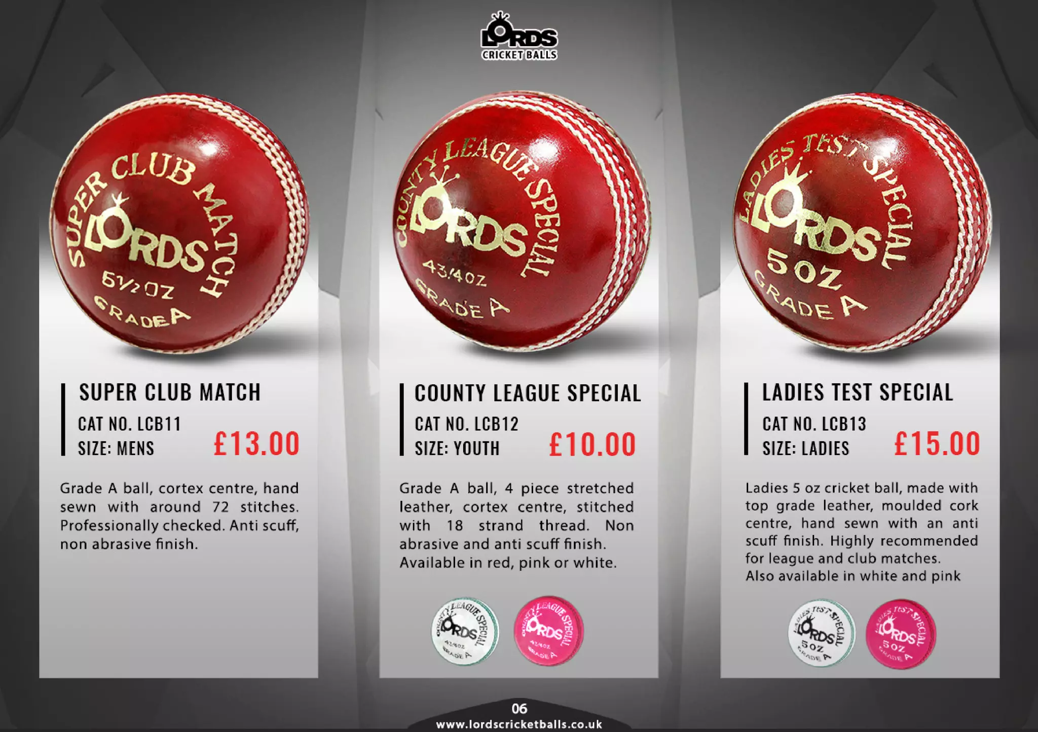 Lords Cricket Balls Catalogue | PDF
