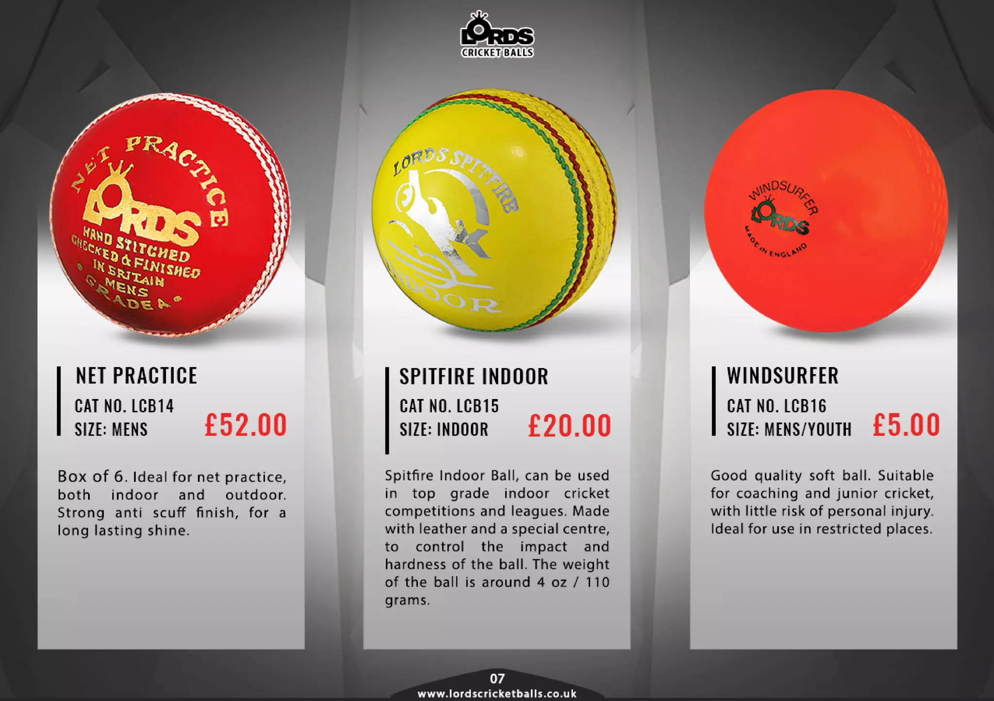 Lords Cricket Balls Catalogue | PDF
