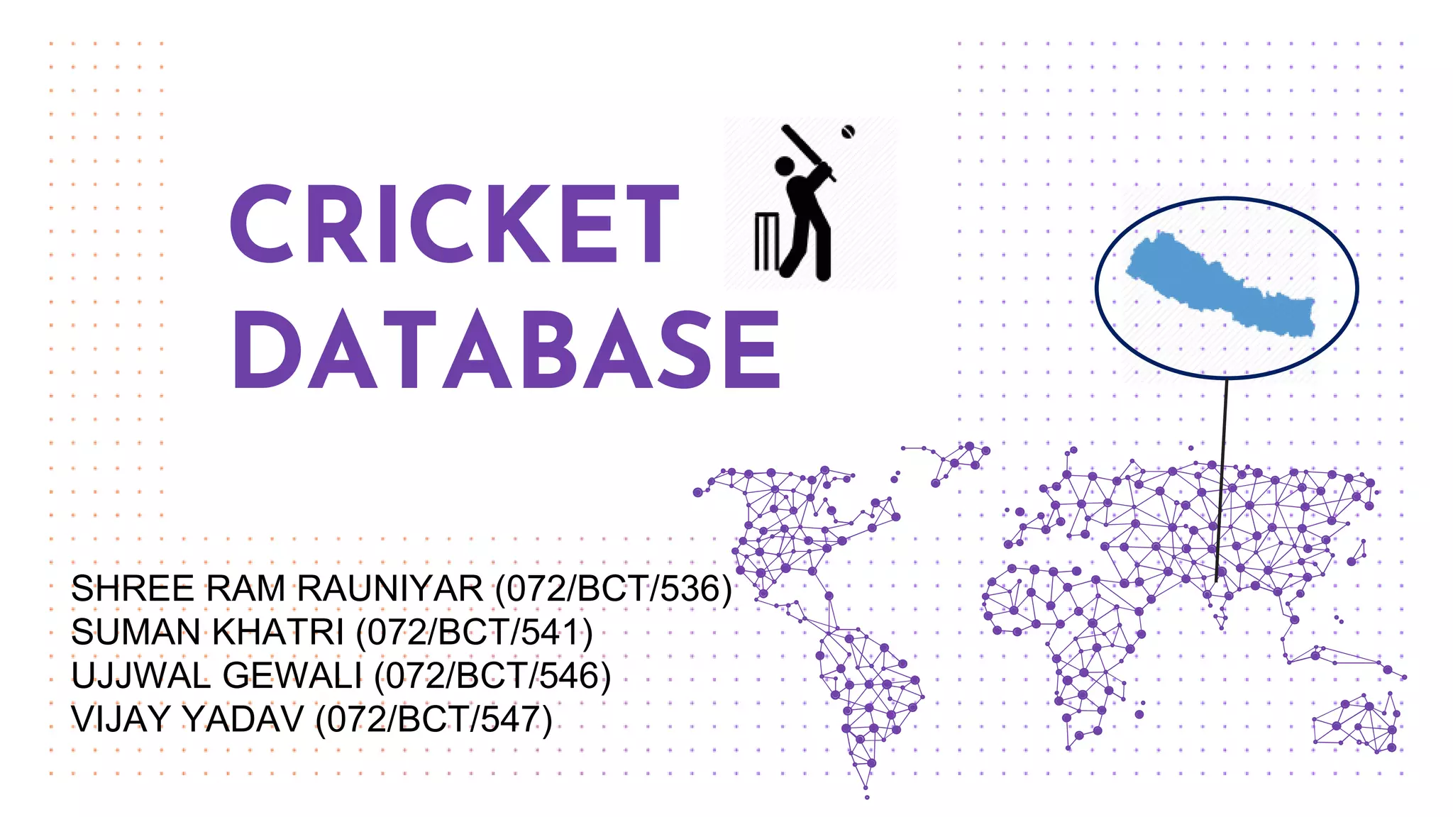 Cricket database | PPTX