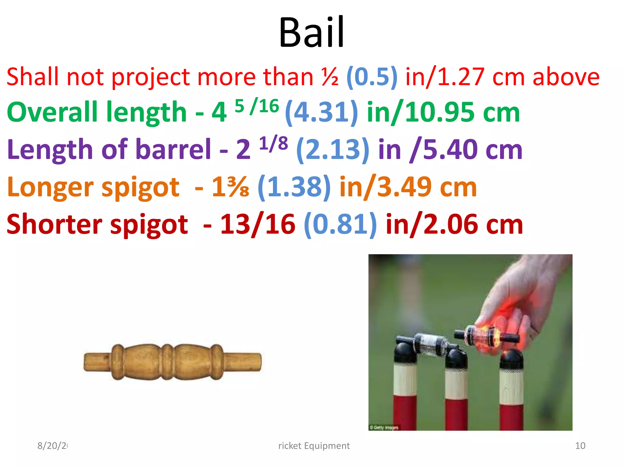 Cricket equipment | PPTX