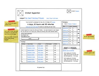 Cricket faceoff matchup mocks | PDF