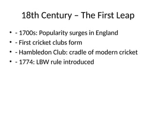 Cricket_History_Presentation_Classic.pptx