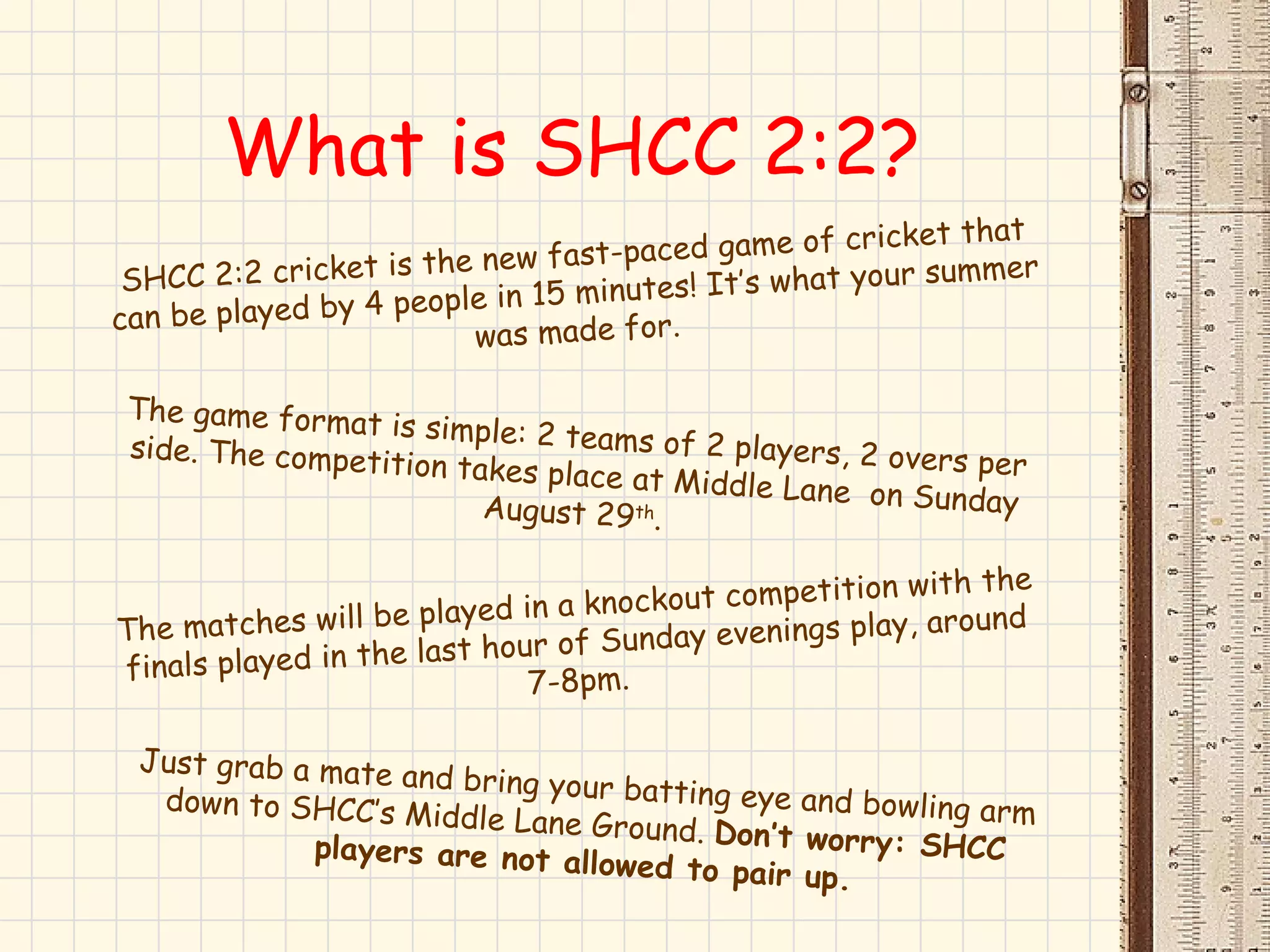 Cricket knockout rules | PPT
