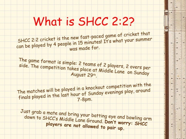 Cricket knockout rules | PPT