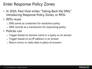 Infoblox - turning DNS from security target to security tool | PPTX
