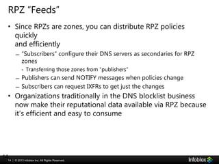 Infoblox - turning DNS from security target to security tool | PPTX