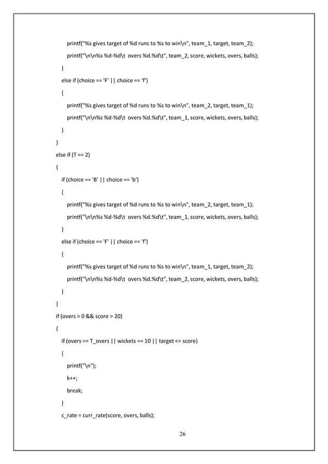 Cricket management system ptoject report.pdf | Computer Software and Applications | Computing
